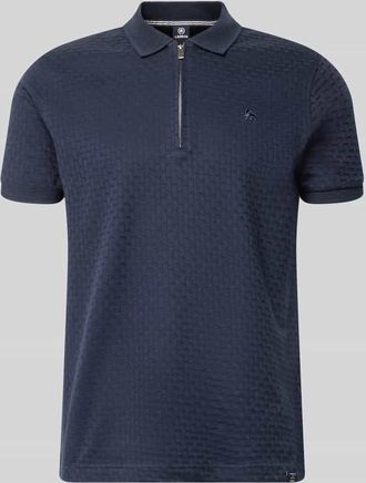 Lerros Regular Fit Poloshirt mit kurzem Rei&szlig;verschluss