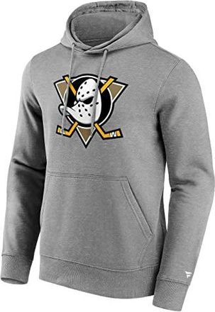 Fanatics NHL Anaheim Ducks Primary Logo Graphic Maillot de survêtement, Gris, XXL Homme