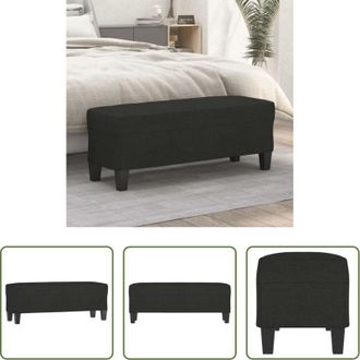 vidaXL vidaXL Banc de lit - Banc Noir 100x35x41 cm Tissu
