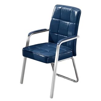 Generic Ergonomischer Empfangsstuhl mit Armlehnen, Metallrahmen, gepolsterte Wartezimmersitzfl&auml;che, bequemer B&uuml;ro-Besucherstuhl, stilvoller G&auml;stestuhl