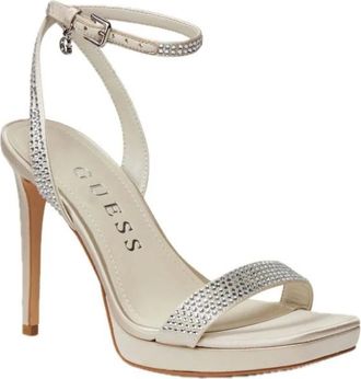 Guess Femme, Chaussures, Gris, Taille: 38 EU Sandales &agrave; talons hauts