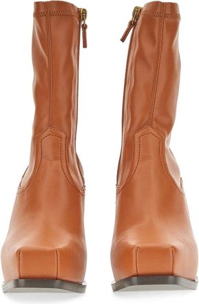 Stella McCartney Faux Leather Cowboy Boots - Brown