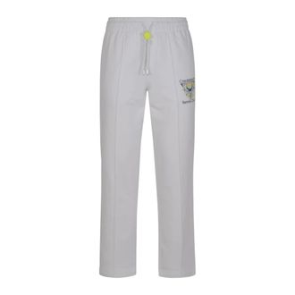 Casablanca Homme, Pantalons, Blanc, Taille: M Tennis Club Icon Pintuck Jogger