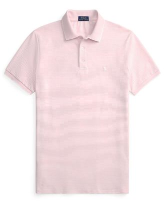Ralph Lauren Strick-Poloshirt mit Ringelstreifen, Custom Slim Fit in