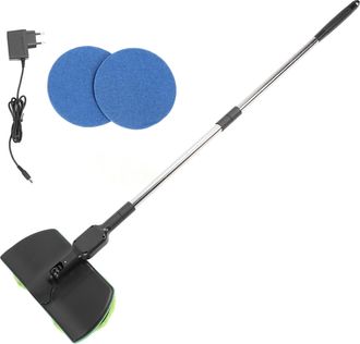 ZJchao Wiederaufladbarer Mop, Kabelloser Elektrischer Bodenreiniger mit Zwei Motoren und 2 Reinigungstüchern, 50 Minuten Arbeitszeit, ABS- und Stoffmaterial,