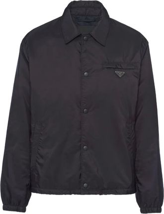 Prada shirt-collar button jacket - Schwarz