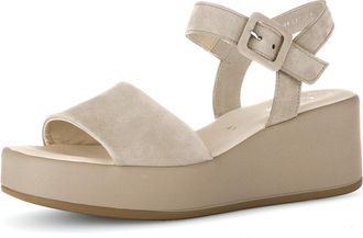 Gabor Damen Keilsandalen, Frauen Sandalen,Best Fitting,offene Schuhe,Strandschuhe,Keilsandaletten,Keilabsatz,Wedge-Heel,Desert,40.5 EU / 7 UK