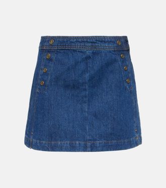 Frame Denim Mini-jupe Sailor Snap en jean