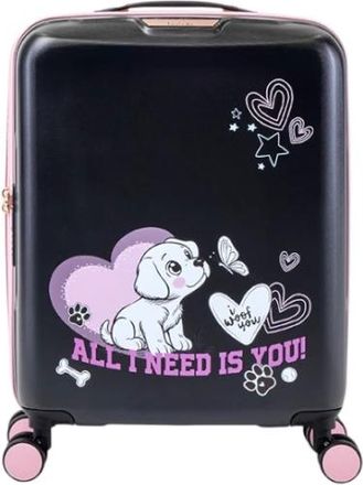 Braccialini unisex, Valises, Noir, Taille: S Trolley Puppies