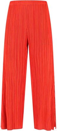 Pleats Please Issey Miyake Pantalon Couturier - Rouge