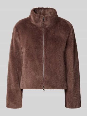 Marc Cain Jacke aus Kunstfell mit Zweiwege-Rei&szlig;verschluss