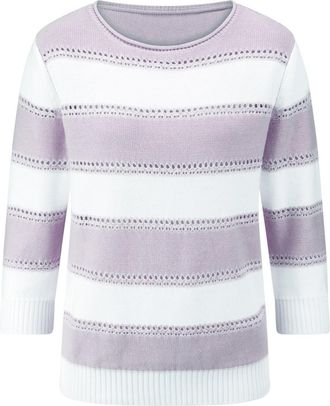 Peter Hahn Pullover U-Boot-Ausschnitt Peter Hahn lila