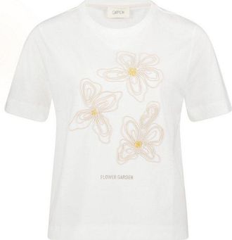 Cartoon Kurzarmshirt Damen mit Rundhalsausschnitt (1-tlg)