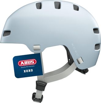 ABUS Fahrradhelm XOXO - Cityhelm im Skater-Look - Helm f&uuml;r Skateboard, Fahrrad, Scooter - mit optimiertem Kinnpolster - f&uuml;r Jugendliche und Erwachsene - Gr