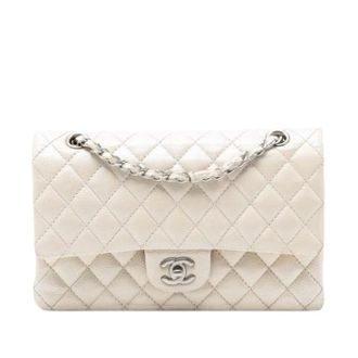 Chanel Sac bandouli&egrave;re Pre-owned Double Flap - Femme - Pre-owned - Blanc - Taille: ONE Size