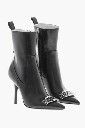 Dsquared2 Lederstiefeletten GOTHIC DSQUARED mit Metalldetail, 11 cm Absatz Dsquared2