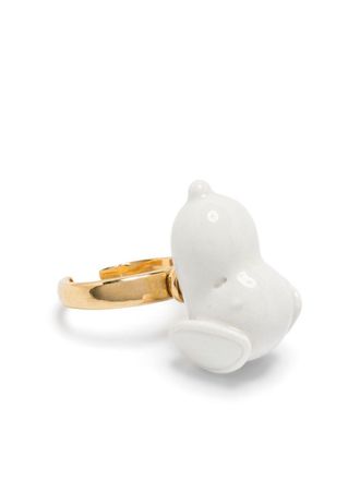Andres Gallardo x Peanuts bague Snoopy - Blanc