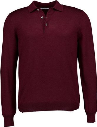 Gran Sasso Herren Pullover rot unifarben