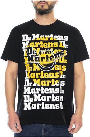 Dr. Martens Homme, Tops, Noir, Taille: XS T-Shirt Col Rond