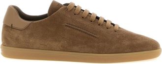Ermenegildo Zegna Homme, Chaussures, Brun, Taille: 44 EU 232 Suede Baskets