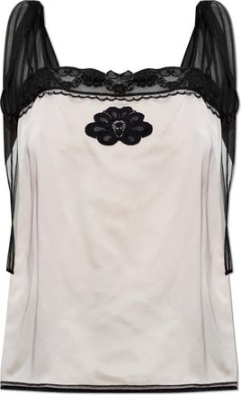 Marc Jacobs Femme, Tops, Rose, Taille: 42 FR Ribbon Strap Top