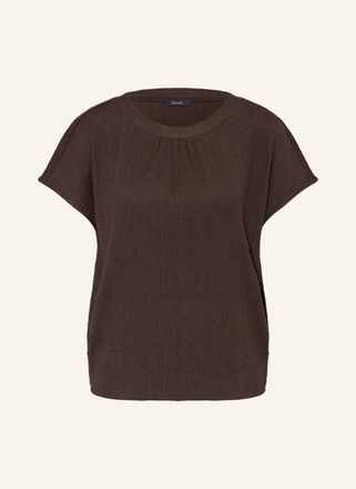 OPUS Blusenshirt Salti braun