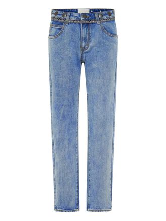 One Teaspoon Truckers Jeans mit M&uuml;nzverzierung - Blau