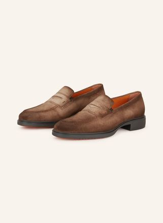 Santoni Penny-Loafer braun