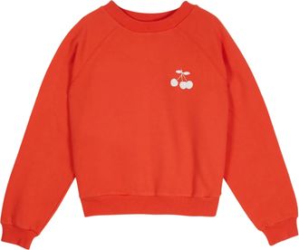 Emile Et Ida Sweat Cerise Coton Bio Emile et Ida