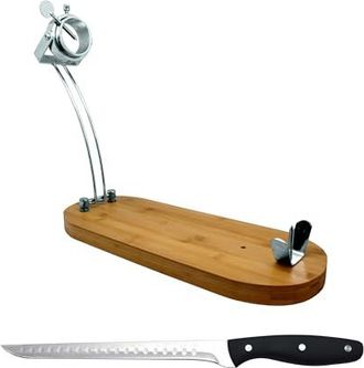 Nerthus Kitchenware Nerthus FIJ 955 Faltbarer Schinkenhalter Holz Edelstahl Original