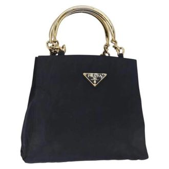 Prada Sac &agrave; main en nylon Pre-owned - Femme - Pre-owned - Bleu - Taille: ONE Size