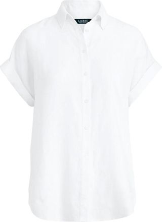 Ralph Lauren Femme, Blouses et Chemises, Blanc, Taille: 36 FR Linen shirt m/c