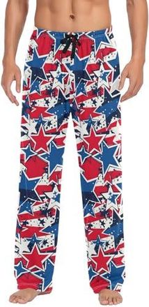 Generic Pantalon de pyjama pour homme - Pantalon de d&eacute;tente color&eacute; avec ballons de football - Coupe droite - Pantalon de pyjama pour homme, Couleur 03, M