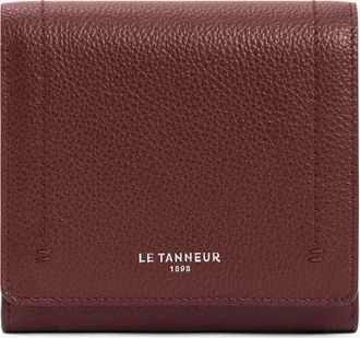 Le Tanneur Petit portefeuille &agrave; rabat Louison en cuir grain&eacute;
