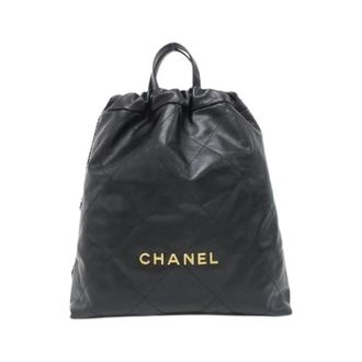 Chanel Pre-owned 22 Calf Backpack - Femme - Pre-owned - Noir - Taille: ONE Size