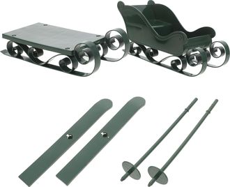 NUOBESTY Schlitten und Skibrett Weihnachtsdeko Anh&auml;nger f&uuml;r Baum Modell f&uuml;r Festliche Dekoration Zuhause