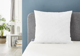 Irisette Micro Thermo Kopfkissen - Produziert in Deutschland - Kopfkissen mit abnehmbarem Bezug aus softer Microfaser, 80 x 80 cm, Öko-Tex zertifiziert