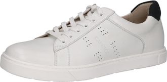 Caprice Herren Schnürschuhe aus Leder Flach, Weiß (White Comb), 40 EU