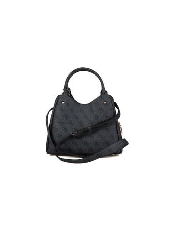 Guess Womens Handbag Coal Logo Polyurethane Bags - Handbags