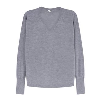 Aspesi Pullover mit V-Ausschnitt - - Knitwear - Damen - Grau - S