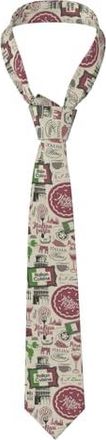 Generic Cravate Mod&egrave;le De Timbre De Voyage Italie R&eacute;glable Men Tie Fine Cravate Pour Homme Pour Accessoires &Eacute;v&eacute;nements Travail