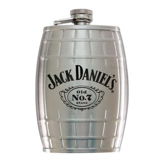 Jack Daniels Licensed Barware 8495 Swing Cartouche Trinkflasche, Edelstahl, Silber