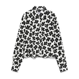 Msgm Msgm, Damen, Blusen & Hemden, Schwarzk, XSGröße