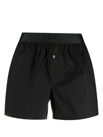 VETEMENTS Badeshorts mit Logo-Patch - Schwarz