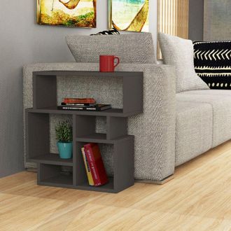 Decortie Decortie Table dappoint moderne polyvalente Karma H60.5 cm Gris anthracite