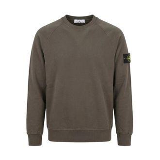Stone Island Sweatshirt aus Baumwoll-Fleece - - Sweatshirts & Hoodies - Herren - Grau - M