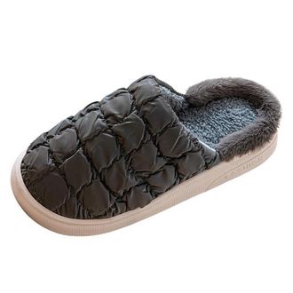 Generic QJDFLL Chaussons Femme Confortable Pantoufles en Coton &agrave; Semelles Plates pour Hommes, Pantoufles dint&eacute;rieur en Coton &agrave; Semelles Souples, Pantoufles di