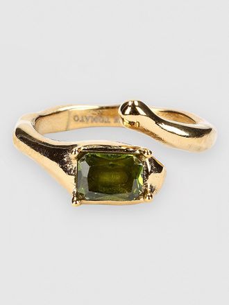 Blue Tomato Gold Irregular Coil Ring Schmuck gold stainless steel