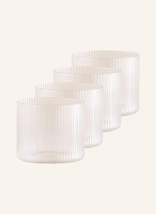 Ferm Living Ferm Living 4er-Set Trinkgl&auml;ser Ripple transparent