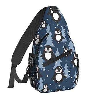 Generic Pingouins Sac &Agrave; Dos Bandouli&egrave;re Antivol Sacoche Epaule Multifonctionnel Sac Banane Pour Randonn&eacute;e Homme Femme